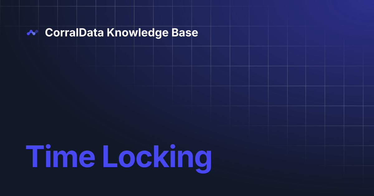 Time Locking | CorralData Knowledge Base